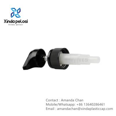 China Shampoo Pump Plastic Pump Frosted Black Shower Gel Shampoo Pump For Bottle for sale