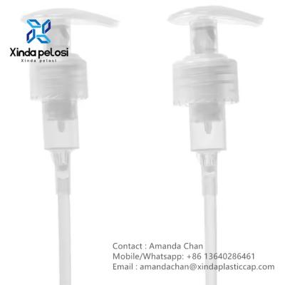China plastic Durable Using Lotion Dispenser Pumps Body Lotion Flat Head Press Pump for sale