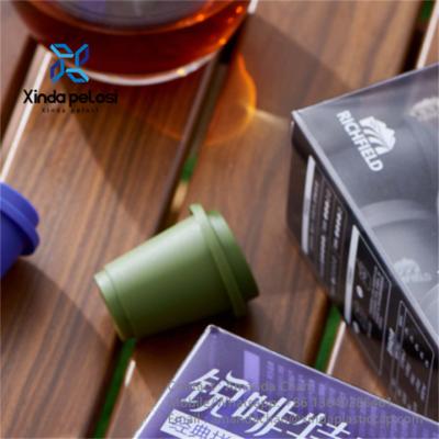 China Food Grade Mini Coffee Cup Capsule met verzegelende foliefles voor thee-koffie Te koop