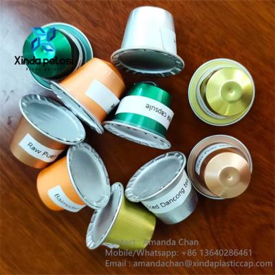 China New Design Aluminum Nespresso Refillable Capsules Heat Durable Empty Capsules for sale