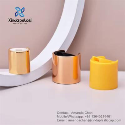 中国 色んなシャンプーボトルキャップ ゴールド アルミディスク トップキャップ 販売のため