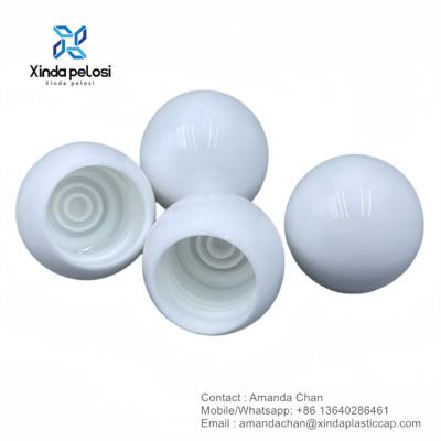 중국 사용자 정의 크기의 플라스틱 PP 둥근 붐블 화장품 캡 둥근 나사 캡 병 판매용