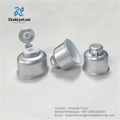 중국 화장품 나사 플립 톱 노즐 캡 젤 로션 커버 샤워 로션 병 판매용