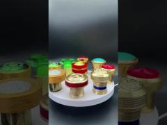 Gold Parfum Flaschenkappe Ersatz Kosmetik Luxus glänzend Transparent