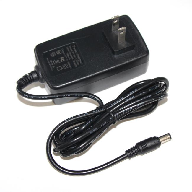 12V 2A USA plug to DC plug power supply