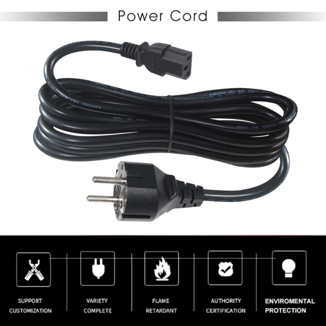 Close-up of C13 connector