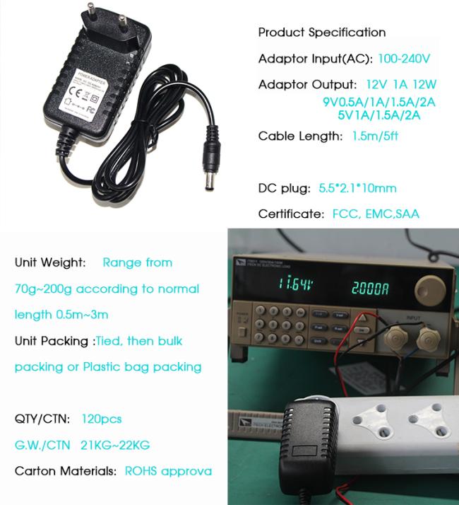 Best price power Switching Europe 5v 9v 10v 12v 3a EU plug certificate wall Power AC DC Adapter