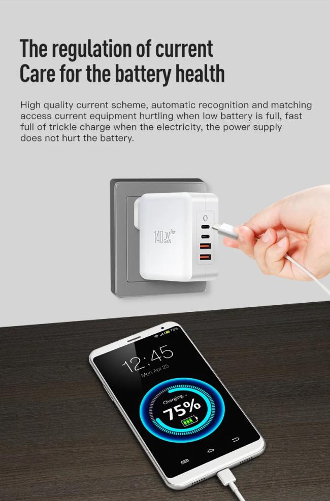 100W USB-C PD Charger with devices