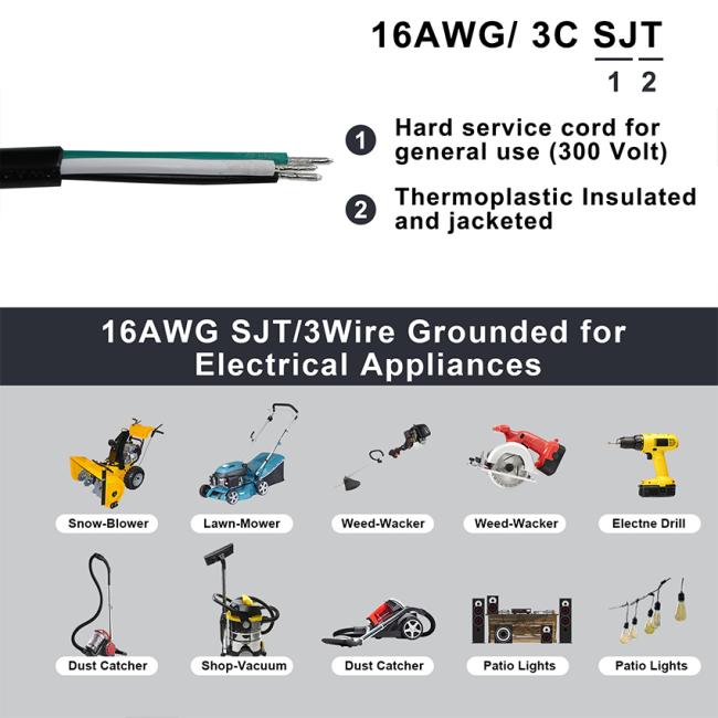 Power cord plug detail