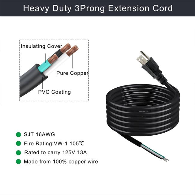 Power cord side view