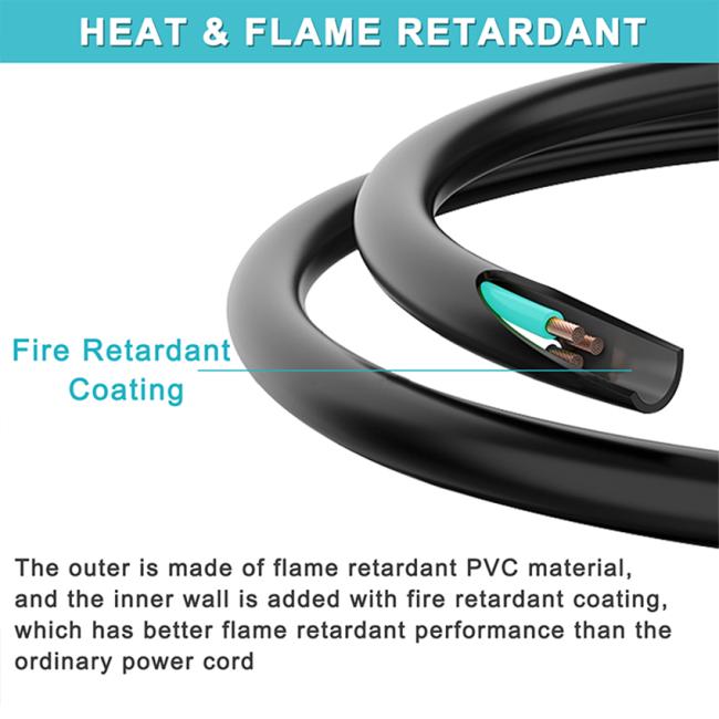 IEC C13 to stripped wire power cable close-up