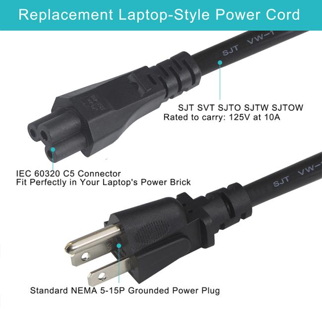 Power cord side view