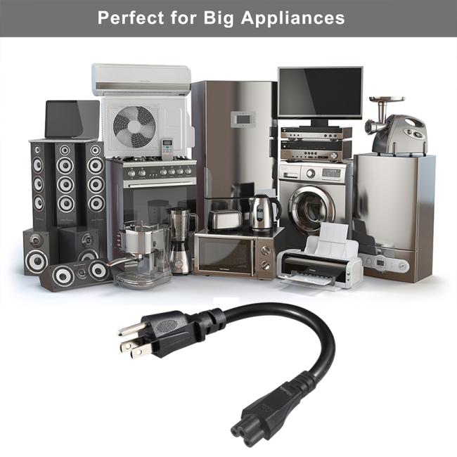 Power cord in use with laptop