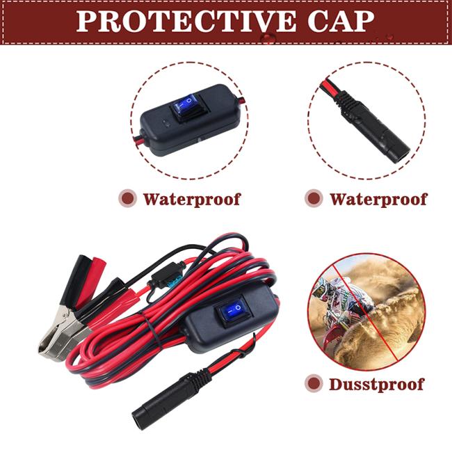 SAE to Alligator Clip Cable packaging