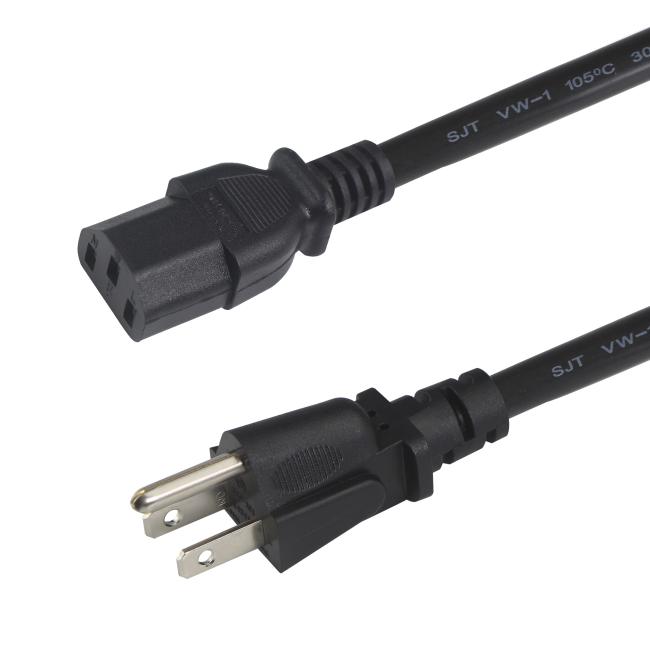 US NEMA 5-15P To C13 cable