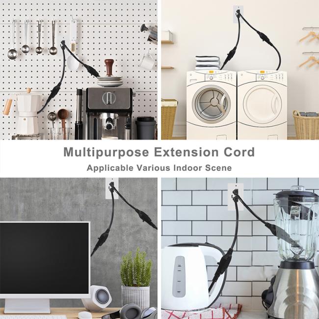 Power cord showing strain relief and flexible jacket