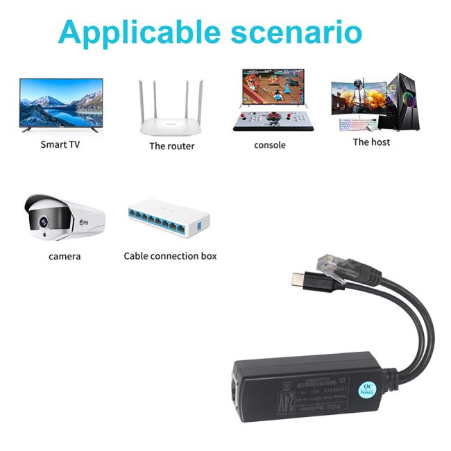 PoE Splitter with USB-C Output