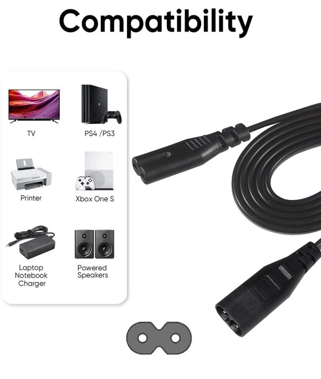 C7 to C8 power cable packaging