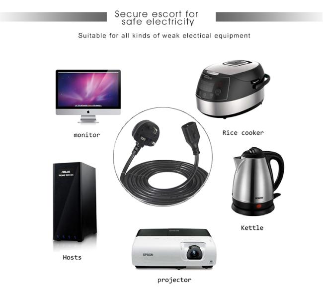 Locking UK to C14 Power Cord