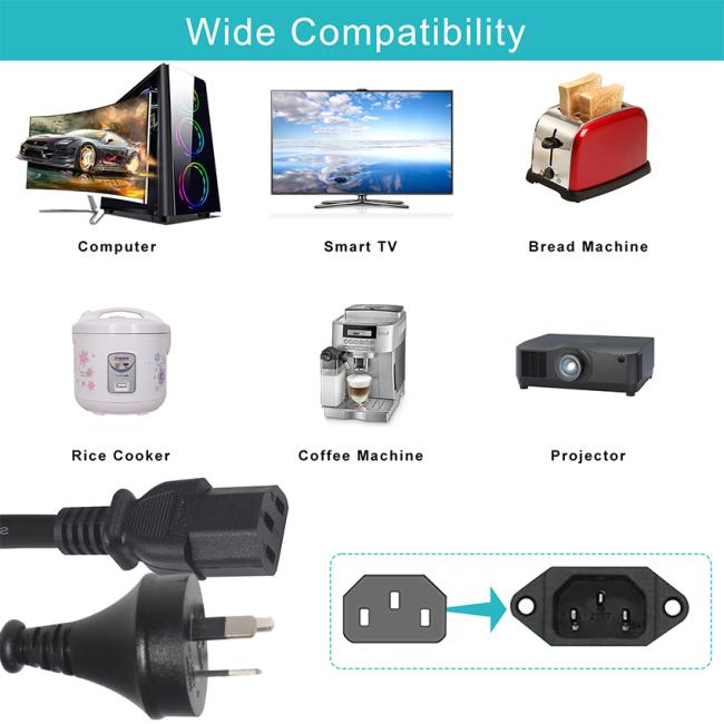 Close-up of RCD module on power cord
