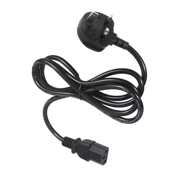 UK plug to C13 power cord
