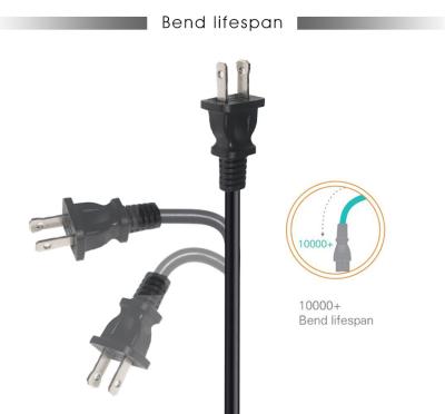 중국 18AWG NEMA 1-15P to C7 US 2 핀 전원 코드 판매용