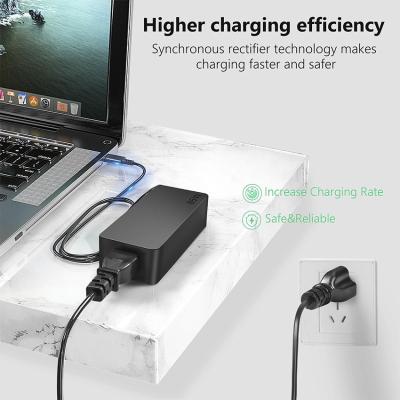 Chine Chargeur d'ordinateur de bureau de 65W avec entrée de fil de charge de type C 100V-240V à vendre