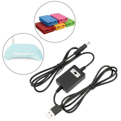 Chine Courant de sortie 2A 1,5m USB A mâle à DC5521 Convertisseur 12V CC à 5V/9V/12V câble step up à vendre