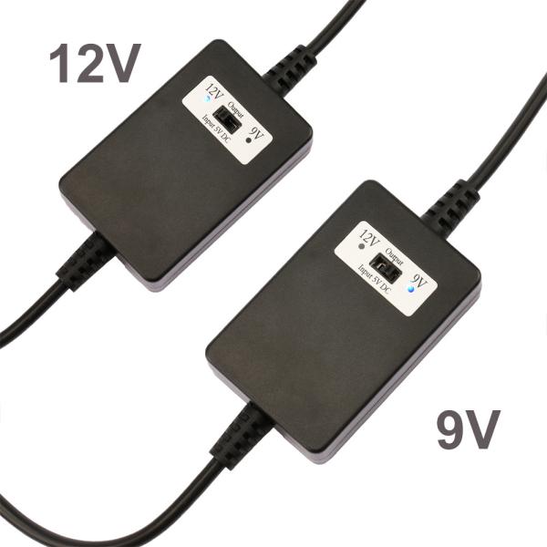 5V a 9V 12V DC Boost Converter Cavo USB per la ricarica del veicolo 5.5*2.1mm Jack