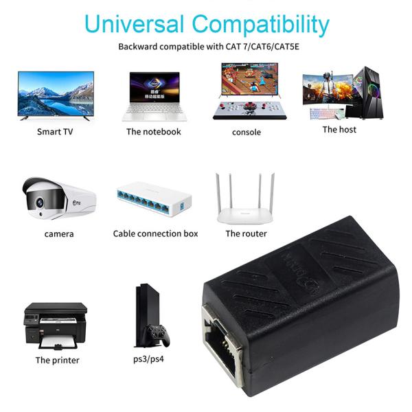 Quality KUNCAN RJ45 Ethernet Coupler UTP/FTP/SFTP Shield Cat6 Compatible for sale