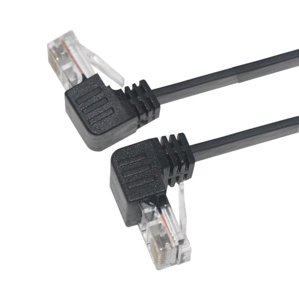 Quality Right Angle RJ45 Cat6 Patch Cable 1-10m Shielded PVC for sale