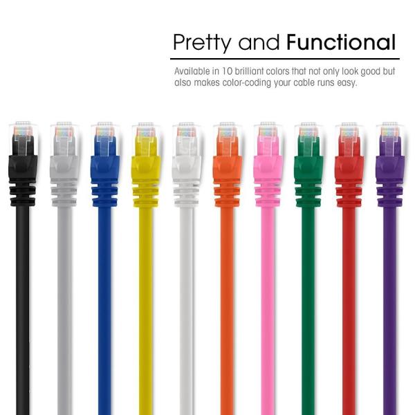 Quality 10ft Cat6 UTP Ethernet Cable with RJ45 Connector - Bare Copper for sale