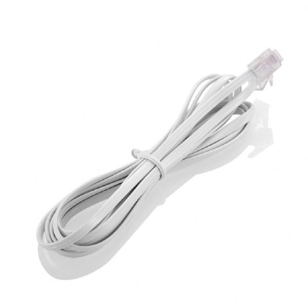 Quality 10M 2 Pair 4 Cores Flat Telephone Copper Cable Landline Telephone Extension Cable for sale