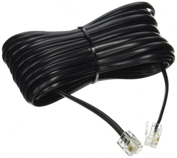 Quality RJ14 Telephone Line Cable 16MHz Coiled Handset Cord 24-30AWG for sale