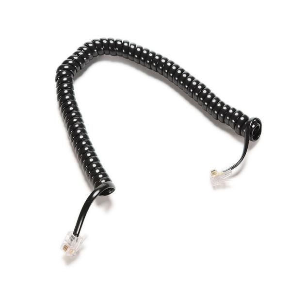 Quality 1.5M 5ft 4P4C RJ11 Telephone Receiver Cord Long Curly Phone Cord for sale
