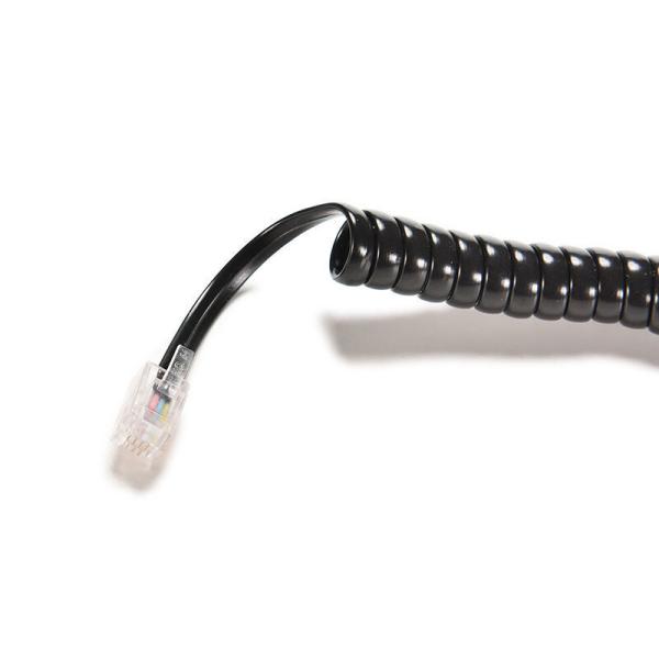 Quality 1.5M 5ft 4P4C RJ11 Telephone Receiver Cord Long Curly Phone Cord for sale
