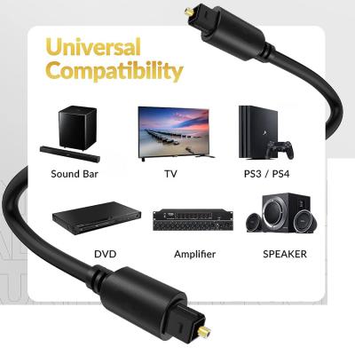 Chine Rohs 5.1 câble audio Toslink à fibre optique numérique pour haut-parleur Hifi à vendre