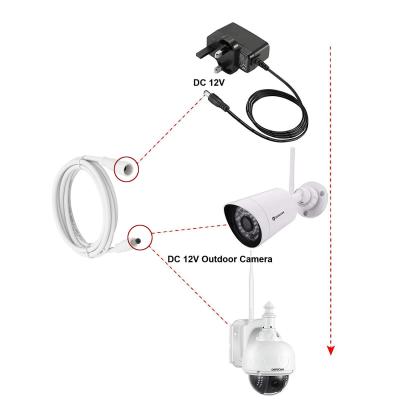 Chine Cable d'alimentation en courant continu personnalisable de sexe masculin à féminin avec connecteur jack à vendre
