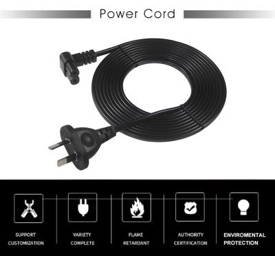 Chine 2m SAA Iec Plug H03vvh2f 2X075mm2 australien à 2 broches Figure 8 Ac Cable End Angle d'extension C7 Corde d'alimentation du connecteur à vendre