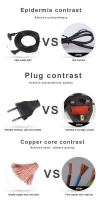 China Cable de alimentación de 2.5A EU Schuko a C7 1.8M PVC Industrial en venta