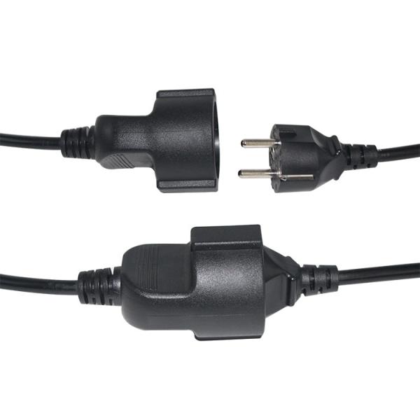 Quality VDE Certified EU Female Socket Power Cord 250V 10A H05VV-F for sale