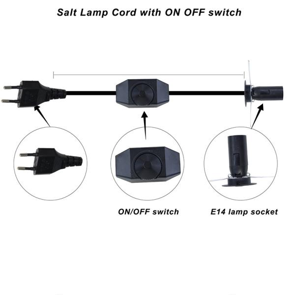 Quality EU Power Cable with E12 E14 E27 Lamp Holder and On/Off Switch for sale