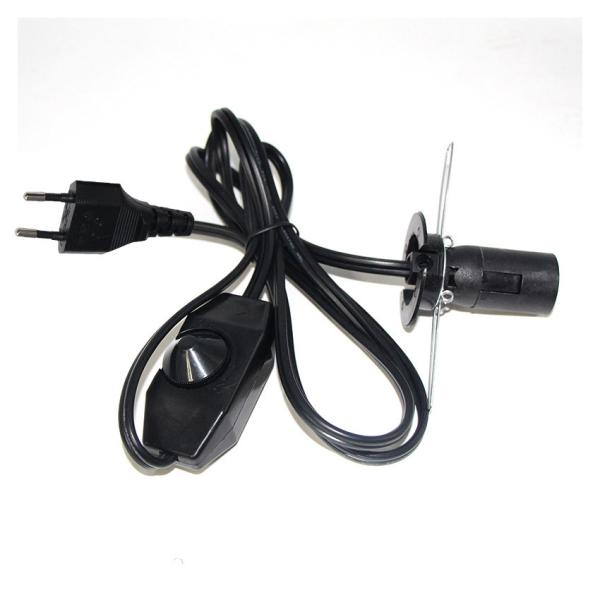Quality European 2 Prong AC Power Cord with Edison Socket for sale
