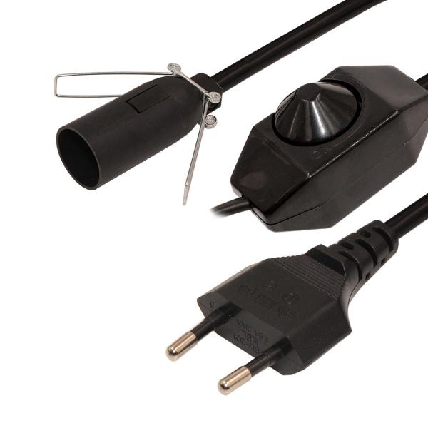 Quality European 2 Prong AC Power Cord with Edison Socket for sale