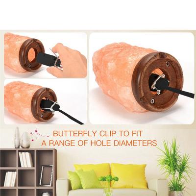 Chine E14 Porteur câble d'alimentation de lampe à sel de l'Himalaya avec une longueur de câble de 1,2 M et 303 commutateurs d'allumage/arrêt à vendre