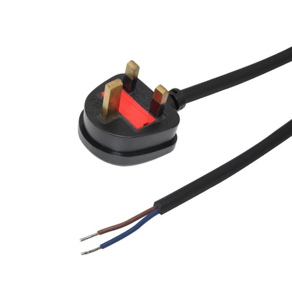 Quality H05vv-f 3*0.5mm2/0.75mm2 IEC Female End Type UK 3 Prong Cable for Desktop PDU Connector for sale