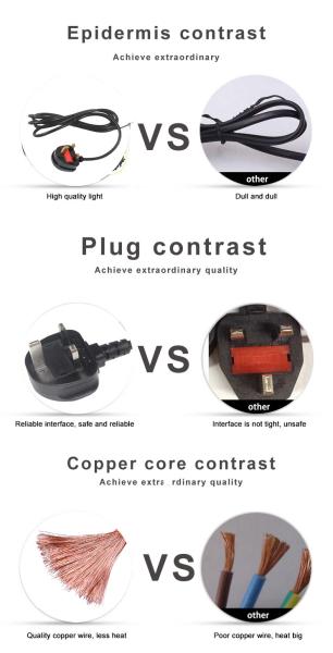 Quality UK 3 Pin BS1363 to IEC C13 Power Cord H05VV-F 3x0.5mm² for sale