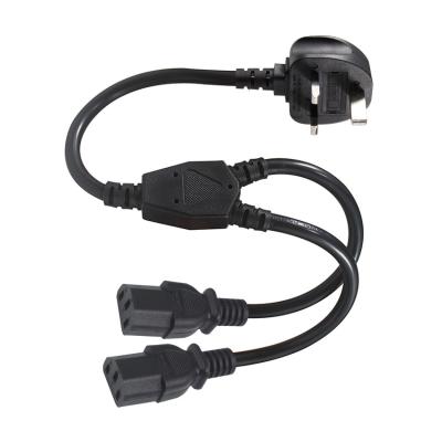 Chine Électronique de consommation BS Tête mâle Type C13 Y Splitter câble IEC avec prise C13 à vendre