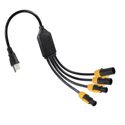 Chine PowerCON True1 Connecteur 4 Y Splitter Iec Corde de prise électrique d'extension Pdu Usa câble d'alimentation à vendre