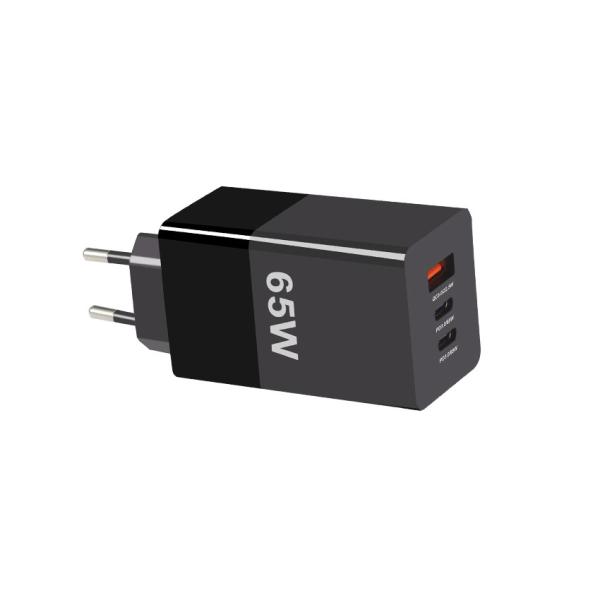 Quality 65W GaN USB-C PD3.0 Fast Charger with EU Plug for sale